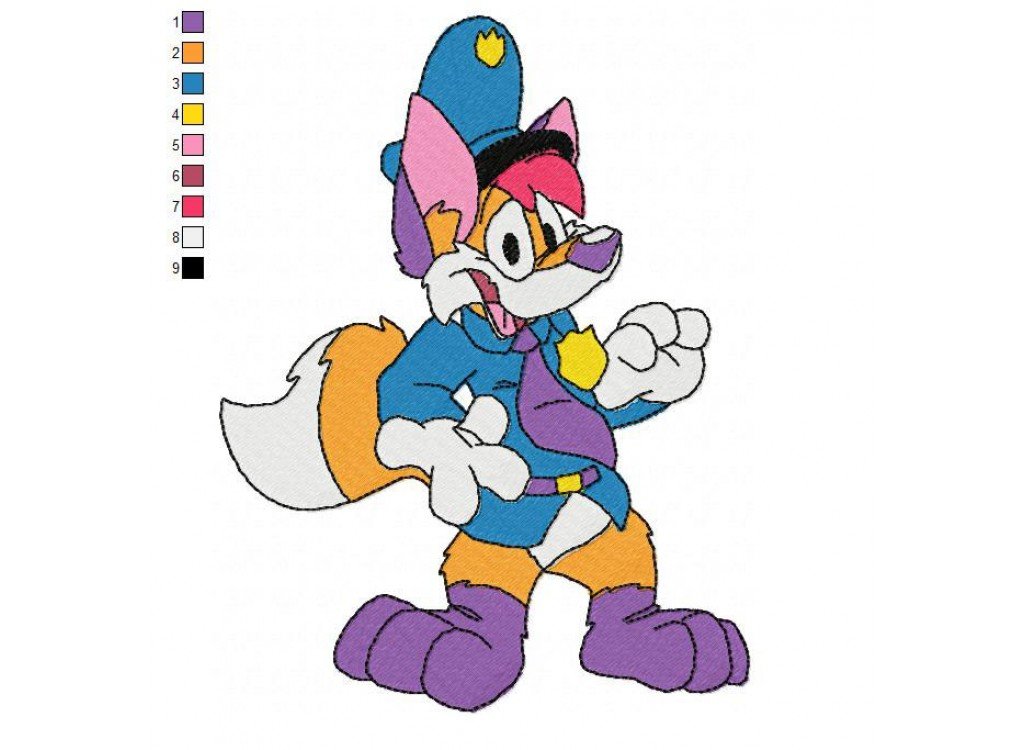 Bonkers 05 Embroidery Design