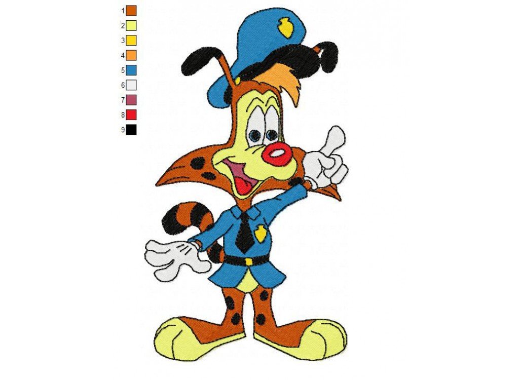 Bonkers 19 Embroidery Design
