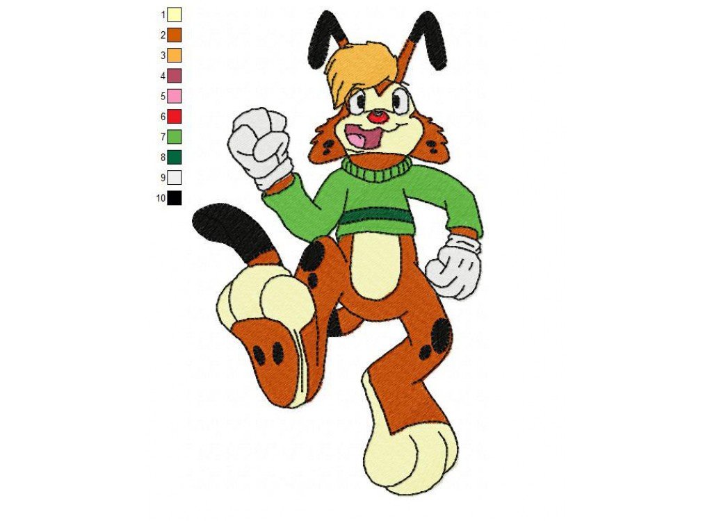 Bonkers 26 Embroidery Design