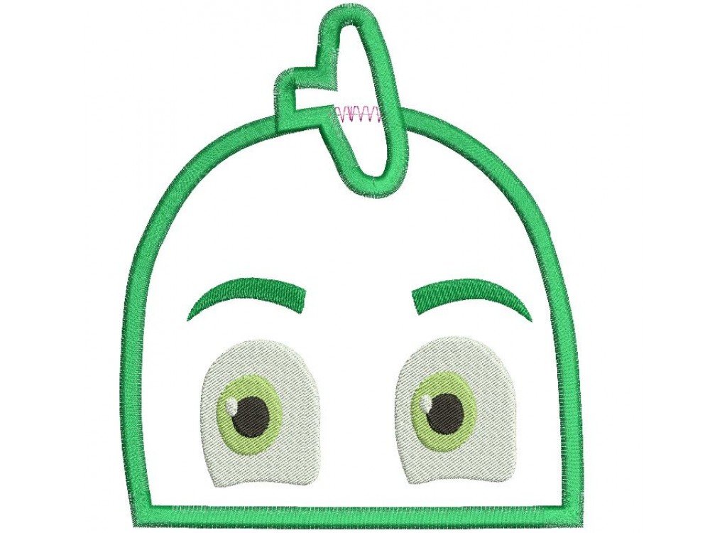 Gekko Pj Masks Applique Embroidery Designs