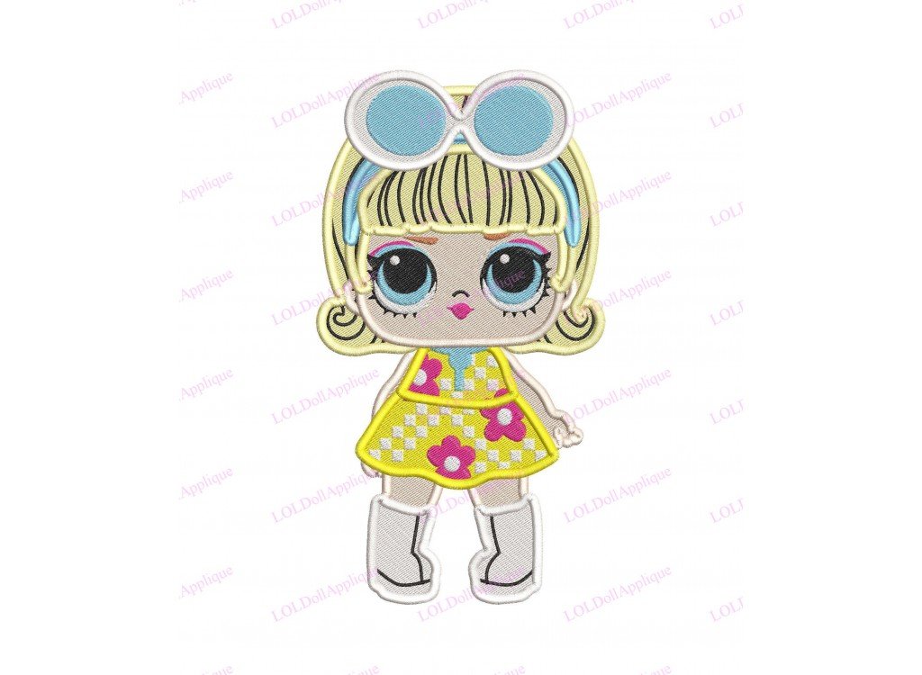 Go Go Gurl LOL Dolls Surprise Fill Embroidery Design
