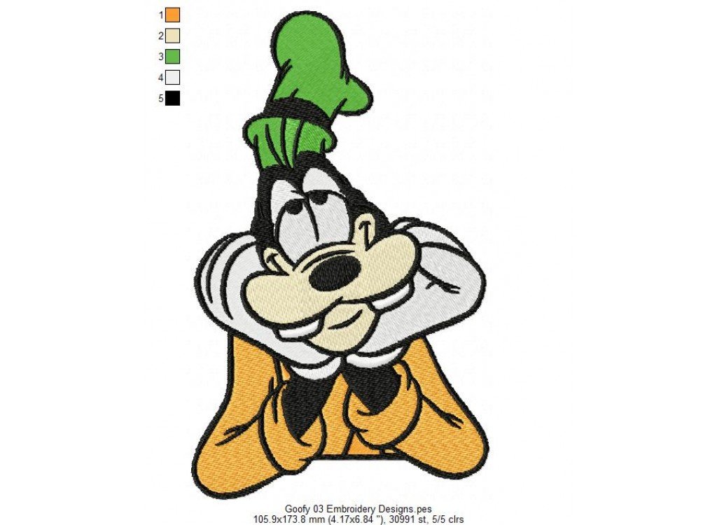 Goofy 03 Embroidery Designs