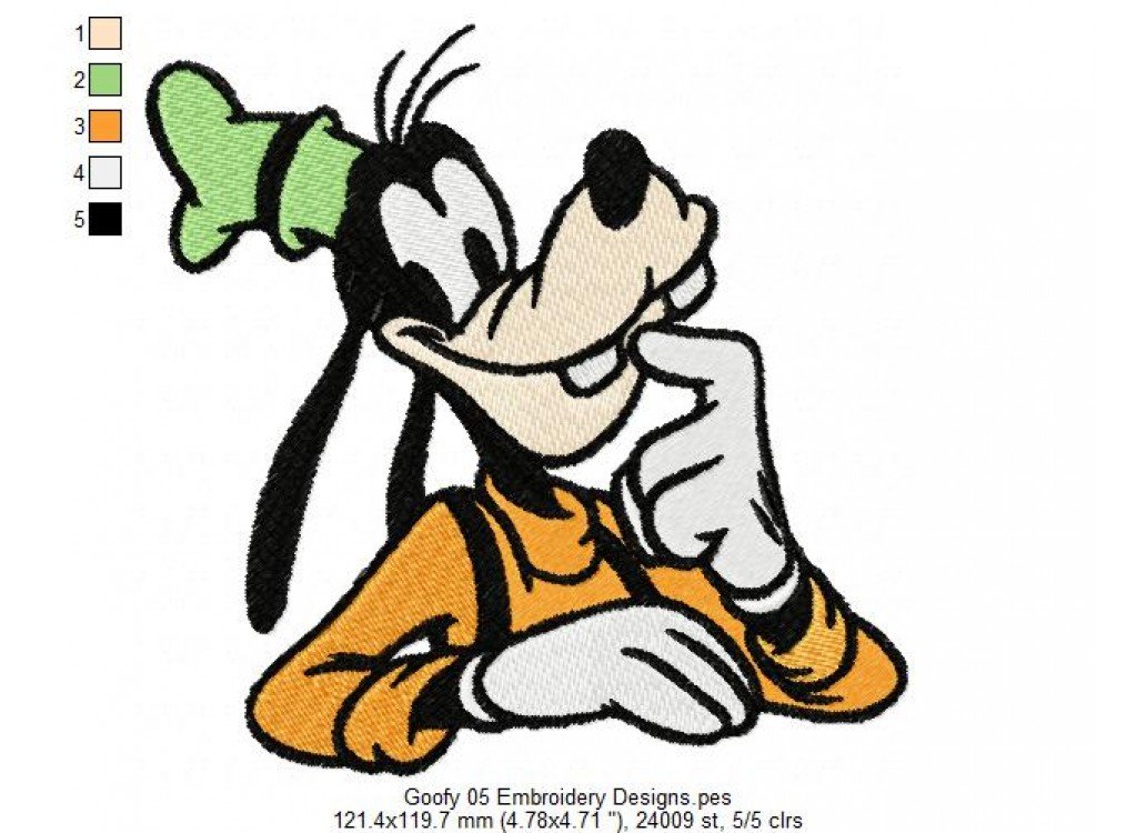 Goofy 05 Embroidery Designs