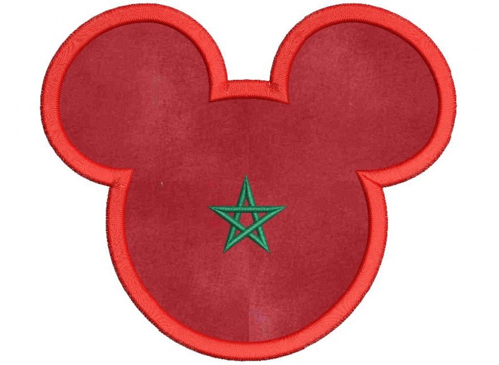Mickey Mouse Morocco Applique Embroidery Design