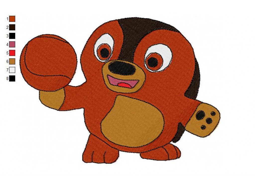 Ruff Ruff Tweet and Dave 02 Embroidery Design